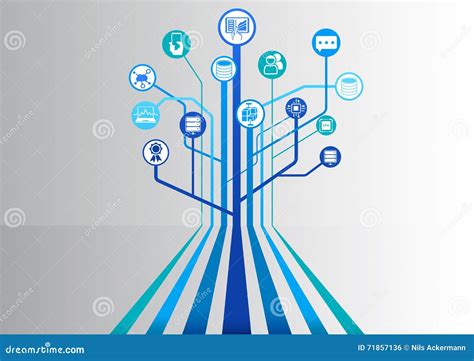 Data Center And Server Farm Infographic As Illustration 71857136