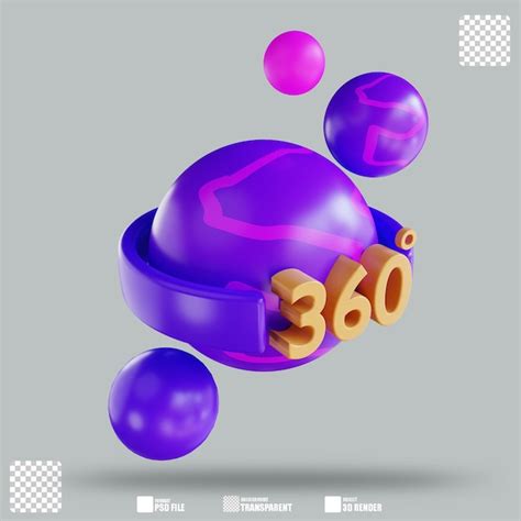 Premium Psd 3d Illustration 360 Degree 2