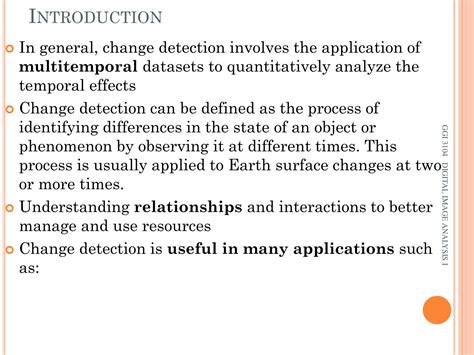 SOLUTION Lecture Change Detection Studypool