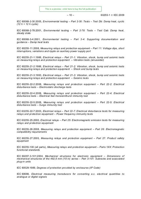 Iec 60255 Measuring Relays And Protection Equipment