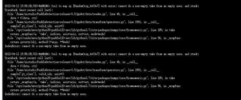 Bug 训练自定义数据集时在数据增强部分挂掉，显示error Blocking Queue Is Killed Because The Data Reader Raises An