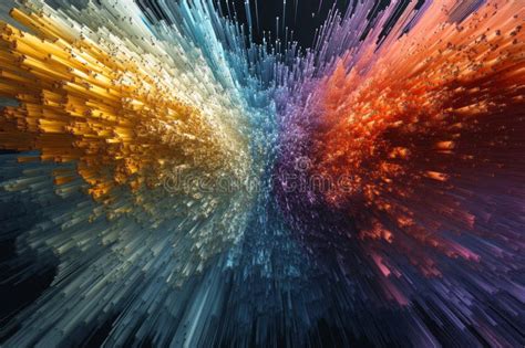 Abstract Index Visualization Concept Generative Ai Stock Illustration