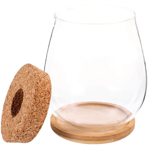 Sparsain 1 Set Clear Glass Jars For Flower Plant Terrarium Micro Landscape Eco Friendly Bottle