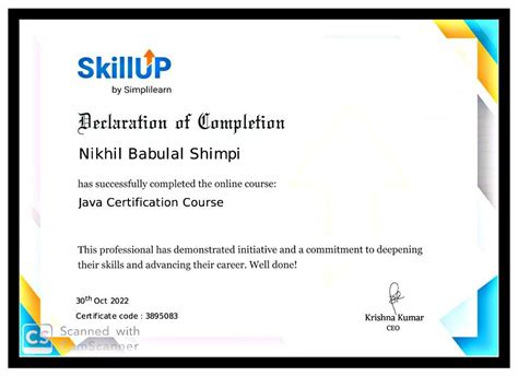 Nikhil Shimpi On Linkedin Javacourse Simplilearn Simplilearn Greatlearning Hakerrank