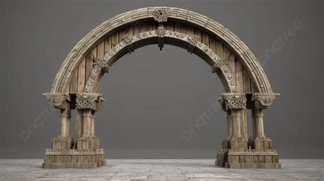 중세 아치형 통로가 있는 열린 목조 성문의 3d 렌더링 성문 지하 감옥 오래된 문 배경 일러스트 및 사진 무료 다운로드 Pngtree