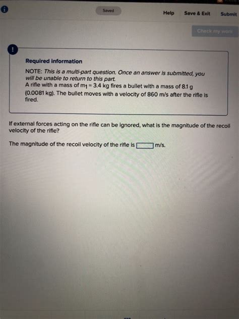 Solved Saved Help Save And Exit Submit Check My Work Required