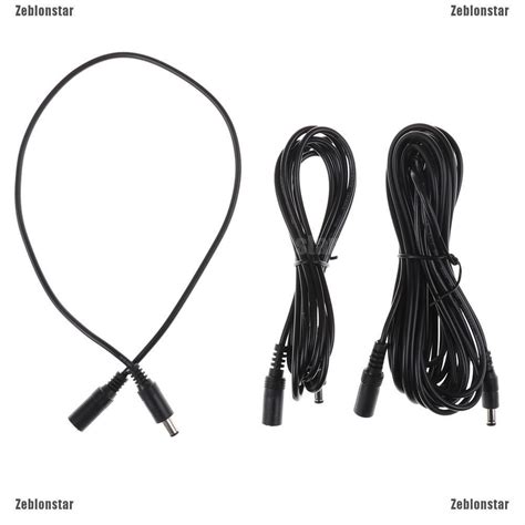 5 5mm X 2 1mm Dc Power Jack Male To Female Extension Cable Cord Connector Cable Shopee Philippines