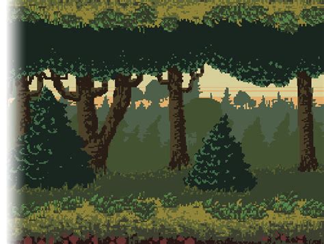 Pixel Forest Parallax Bg 2d 环境 Unity Asset Store