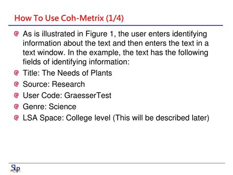 Ppt Coh Metrix Analysis Of Text On Cohesion And Language Powerpoint
