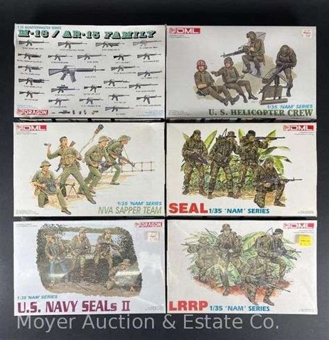 6 Dml And Dragon Military Plastic Model Accessory Kits 3 Sealed In Plastic 1 35 Scale Moyer