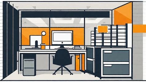 Premium Ai Image Productive Work In A Cubicle