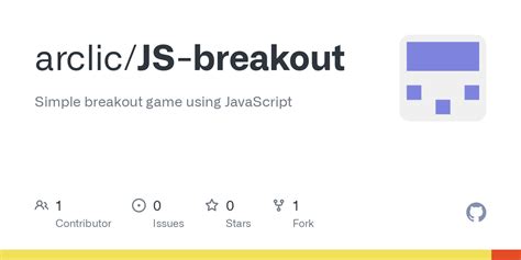 Github Arclicjs Breakout Simple Breakout Game Using Javascript