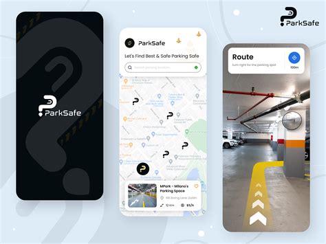 parksafe parking finder app design by codzgarage infotech pvt ltd on dribbble