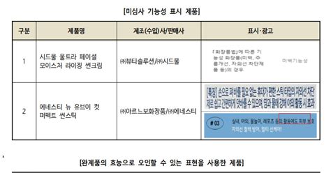 피부진정·노화방지된다더니자외선 차단제 허위광고 적발”