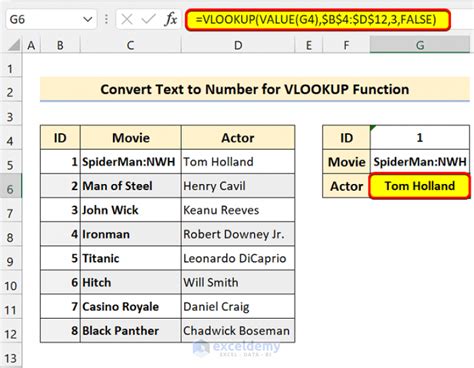 How To Convert Number To Text For Vlookup In Excel 2 Ways