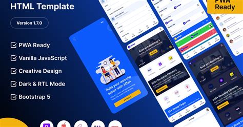 Affan Pwa Mobile Html Template Site Templates Landing Page