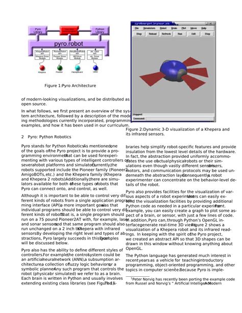Pyro Python Robotics Environment For Robotics Programming