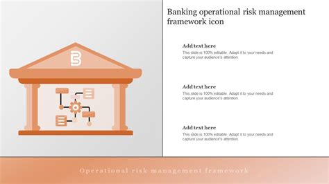 Banking Operational Risk Management Framework Icon Ppt Slide