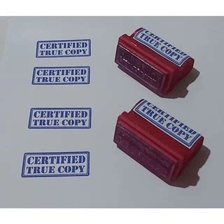 Shop Certified True Copy Stamp For Sale On Shopee Philippines