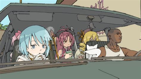 Me And The Magical Girl Ordering Some Takeouts Puella Magi Madoka