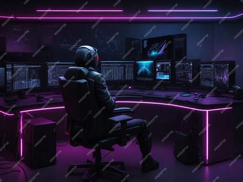 Premium Ai Image Thief Cyber Ai Hacker On City Cyber Futurehacking And Malware Concept Hacker