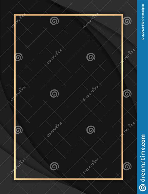 Luxury Dark Abstract Background With Overlap Layers Stock Vector Illustration Of Background