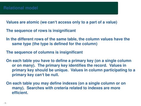 PPT RELATIONAL MODEL AND SQL LANGUAGE PowerPoint Presentation Free Download ID 9410540
