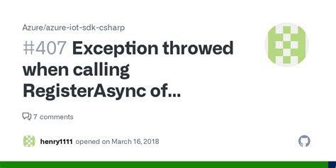 Exception Throwed When Calling Registerasync Of