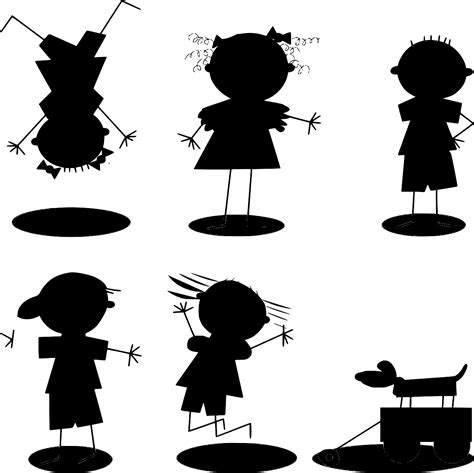 Svg 남성 소녀 그림 문자들 무료 Svg 이미지 및 아이콘 Svg Silh