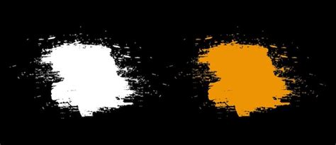 텍스처 효과 페인트 브러시 스트로크 배너 프리미엄 벡터