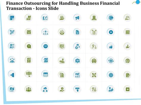 Finance Outsourcing For Handling Business Financial Transaction Icons Slide Ppt Powerpoint