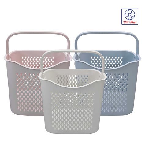 Mua Giỏ nhựa đựng đồ đa năng dáng cao có quai xách nhựa Việt Nhật Giỏ