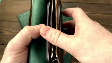 Портмоне лонгер ручной работы из натуральной кожи Youtube