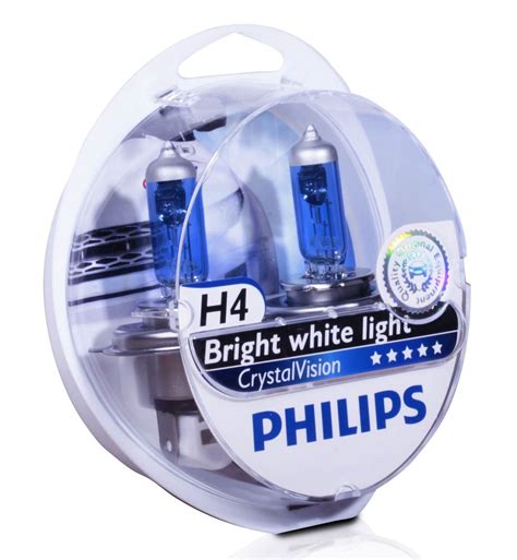 Автолампы Филипс Philips Crystal Vision H1, H3, H4, H7, H11, HB3, HB4 ...