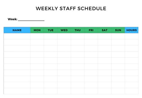 Availability Schedule Template Excel