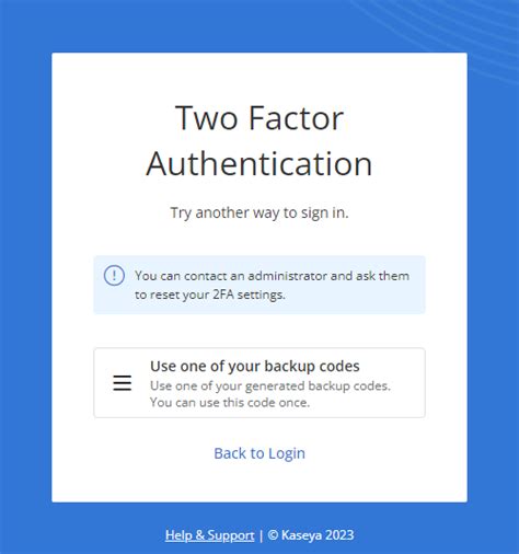 Two Factor Authentication