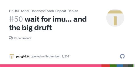 Wait For Imu And The Big Druft Issue HKUST Aerial Robotics Teach Repeat Replan GitHub