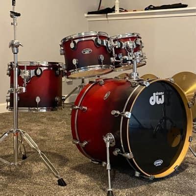 PDP FS Series Satin Red Fade Reverb