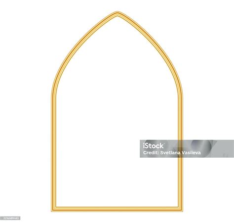 장식적인 금색 반짝이는 아치 프레임 동양 스타일의 3d 럭셔리 기하학적 아치 프레임 청첩장 그랜드 오프닝 인사말 카드 증명서를