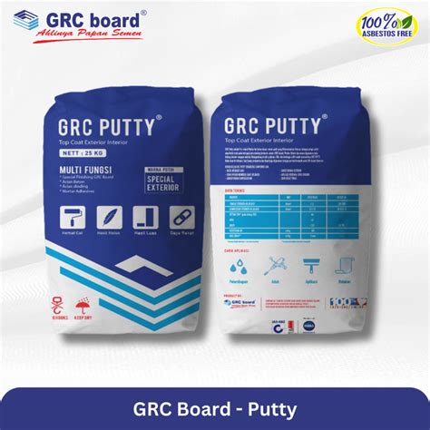 Jual Grc Board Putty Top Coat 25 Kg Jakarta Barat Grc Board