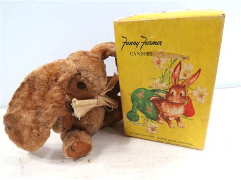 Vintage Stuffed Flopsy Bunny Rabbit And Fannie Farmer Easter