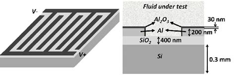 Interdigitated Sensor Structure And Cross Section Bounded By Two Half