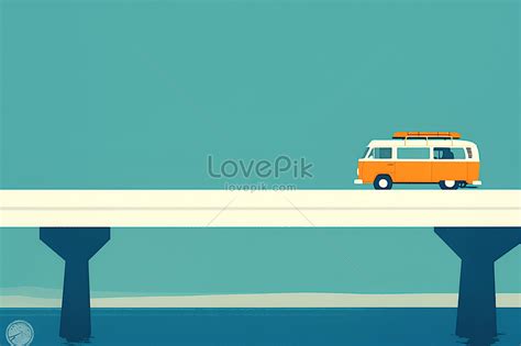 여행용 밴 일러스트 무료 다운로드 Lovepik