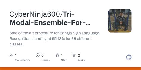 Github Cyberninja600 Tri Modal Ensemble For Enhanced Bangla Sign Language Detection Sate Of