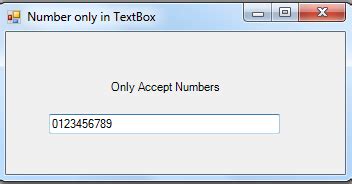 Tips How To Restrict A C Textbox To Numeric Input Only Webzone All Things Tech Tips Web