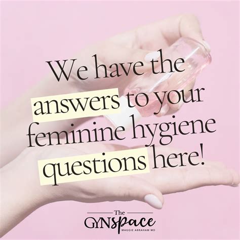 The Gyn Space On Linkedin Hygiene Is An Important Part Of Gyn Health