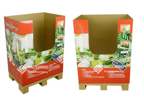 Electronic Candles Half Pallet Pos Cardboard Display Point Of Purchase Display Corrugated