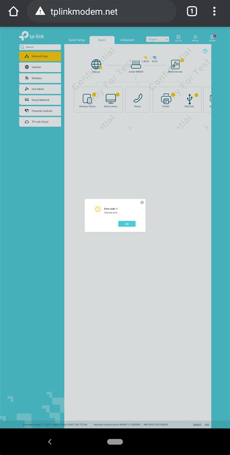 Error Code 1 Internal Error Tp Link Mr600 Home Network Community