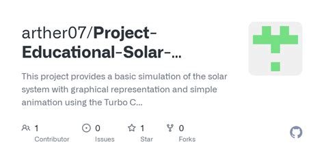 Github Arther07project Educational Solar System Using C This Project Provides A Basic