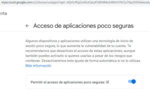 Google desactivará el acceso a las aplicaciones menos seguras